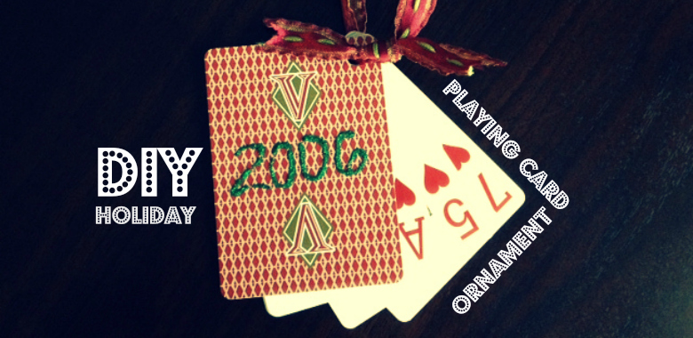 DIY Playing Card Ornament