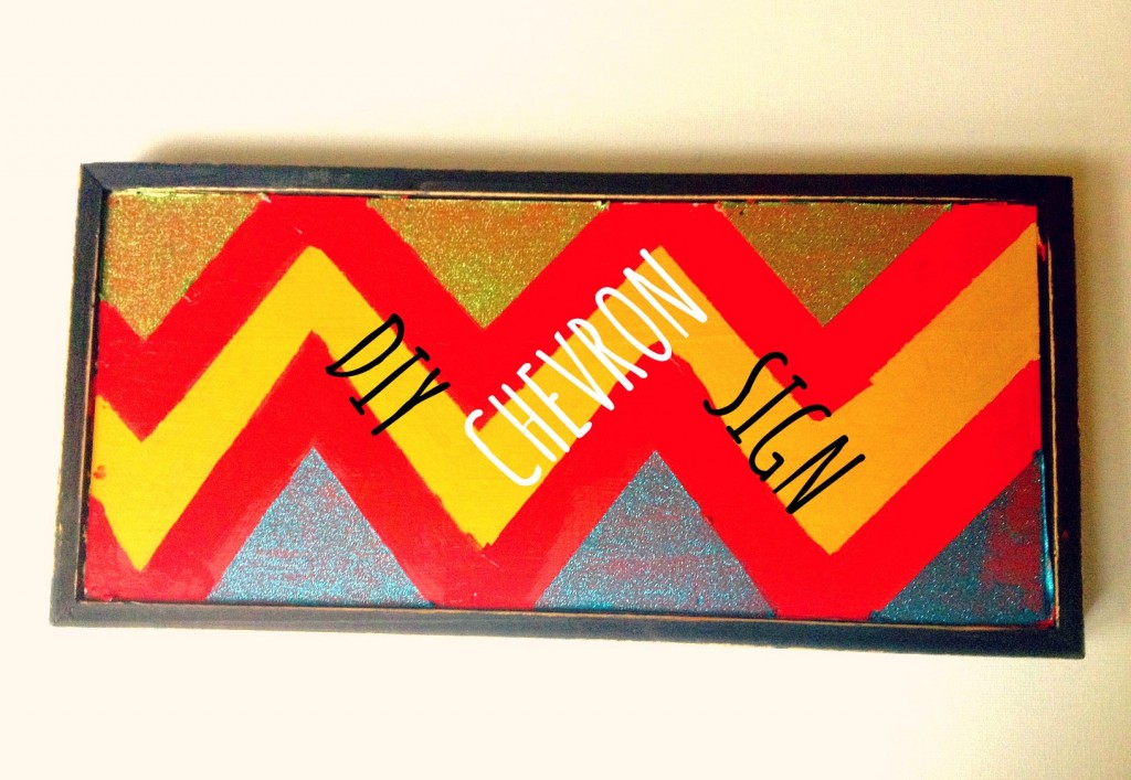 DIY Chevron Sign