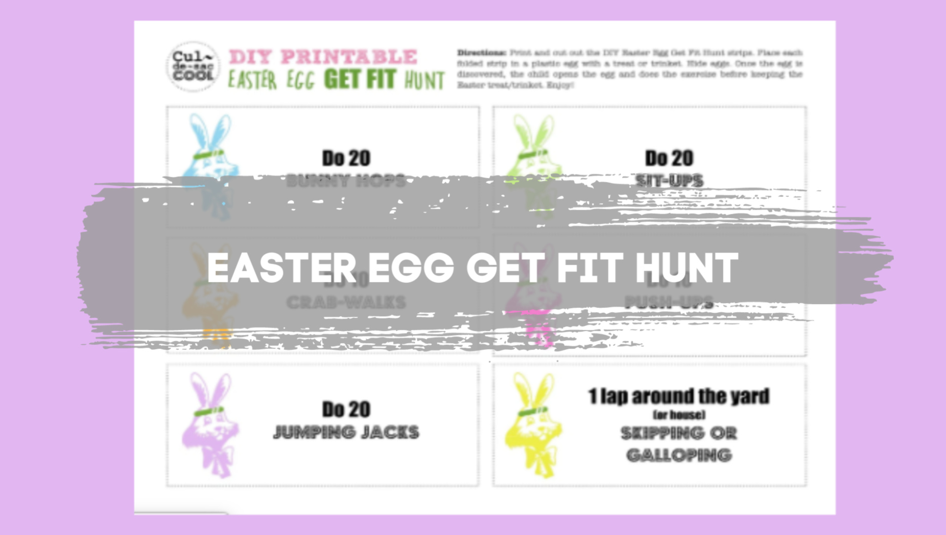 Easter Egg Get Fit Hunt