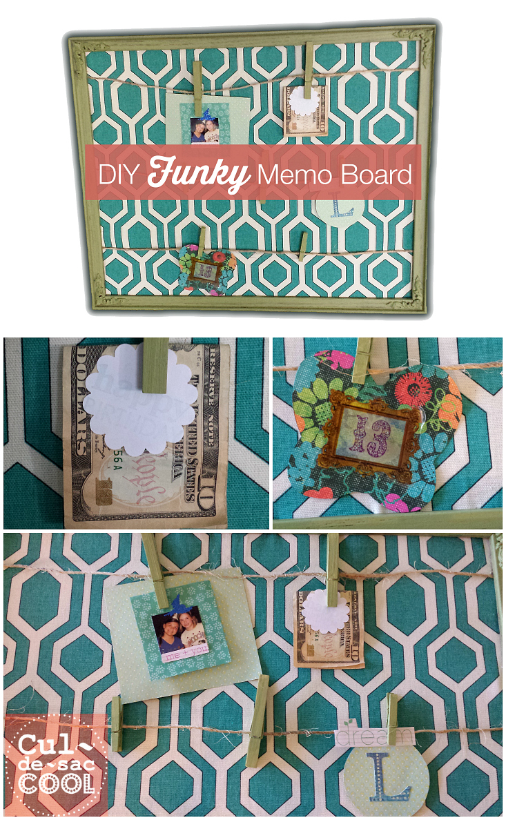 DIY Funky Memo Board