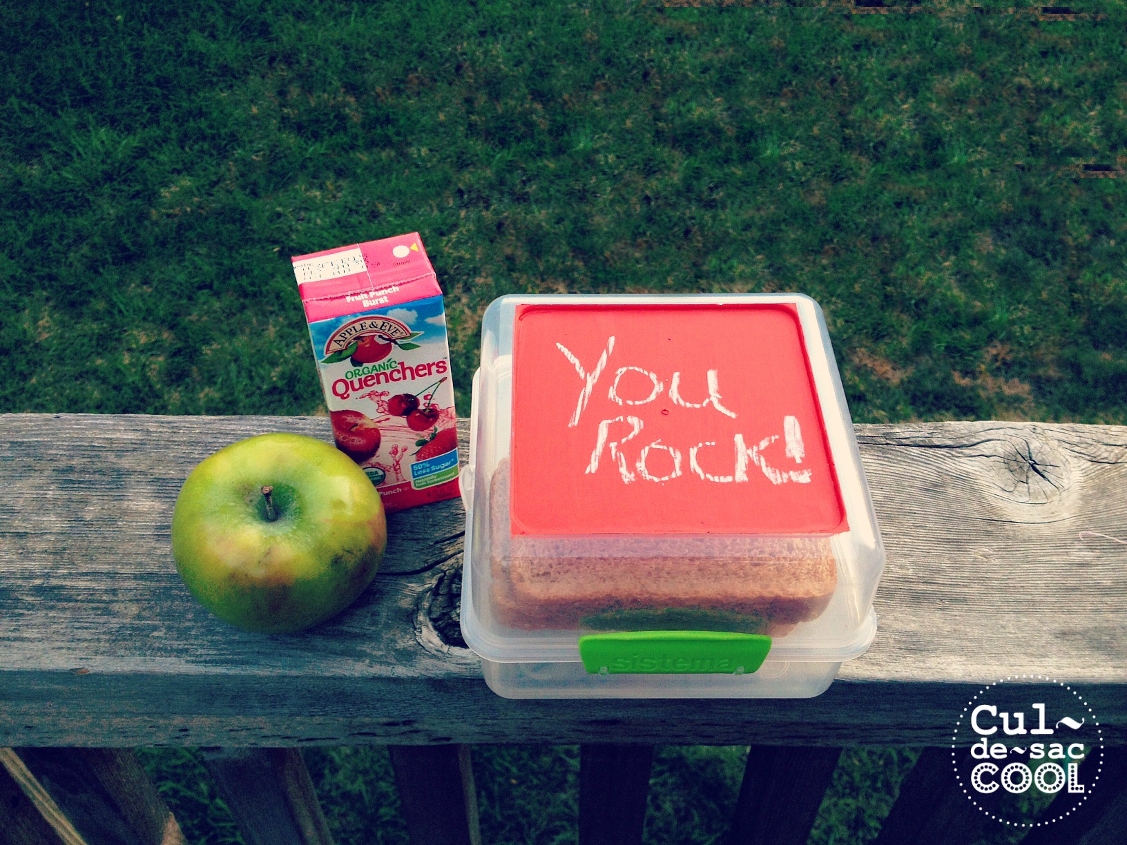 DIY Chalkboard Sandwich Lunch Box