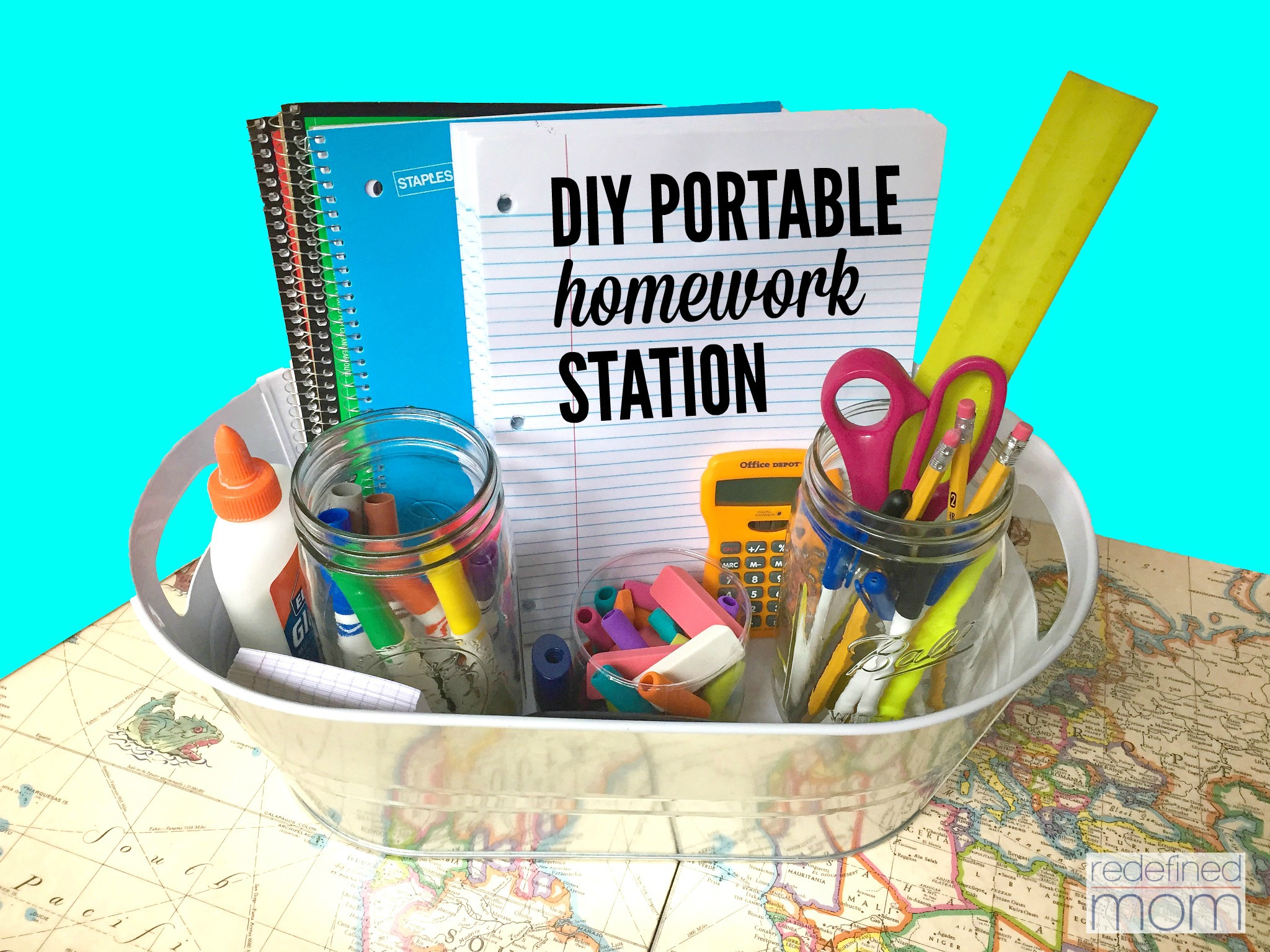 DIY Portable Homework Station