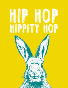 DIY Printable Hip Hop Easter Bunny