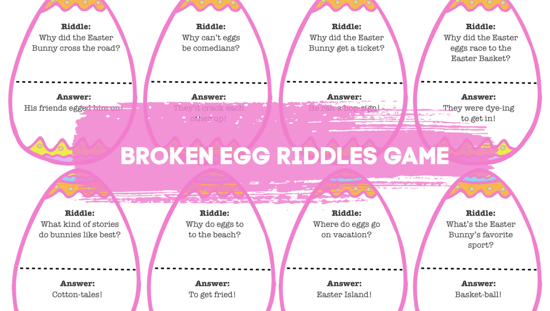 Broken Egg Riddles Game